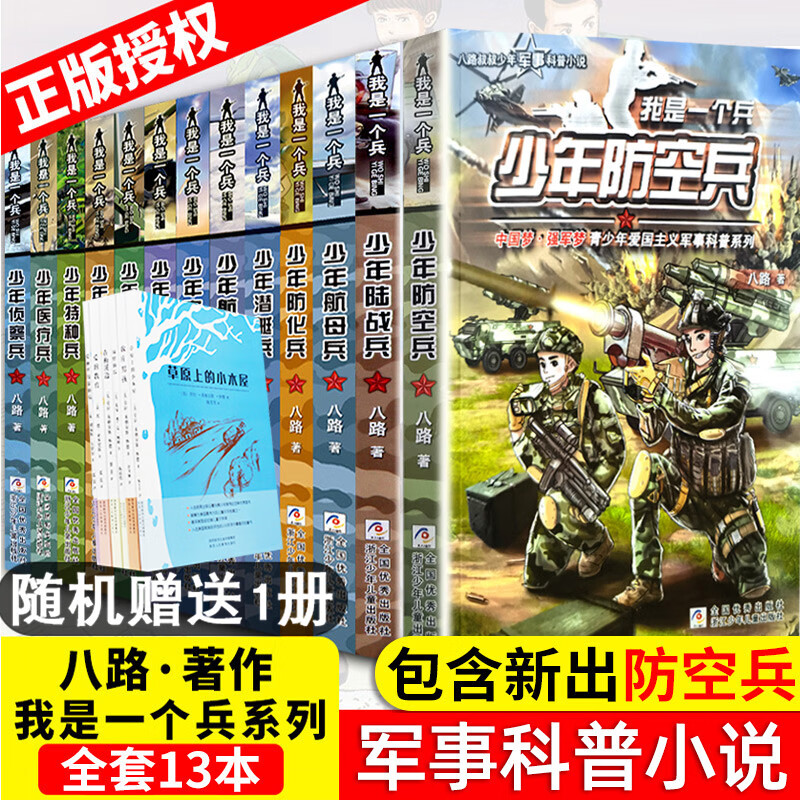 我是一个兵系列书全套14册少年陆战兵防空兵侦察空降装甲火箭航空神炮潜艇防化医疗特种边防兵会飞的军校少年 【13册】我是一个兵（赠送课外书）