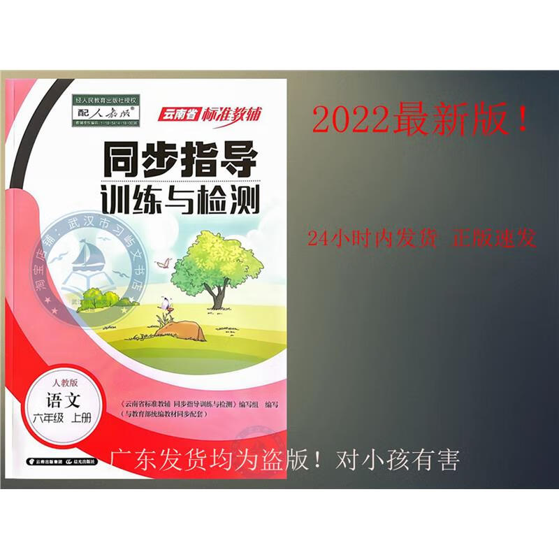 2022版！小学六6年级上册语文同步指导训练与检测/不含试卷/速发