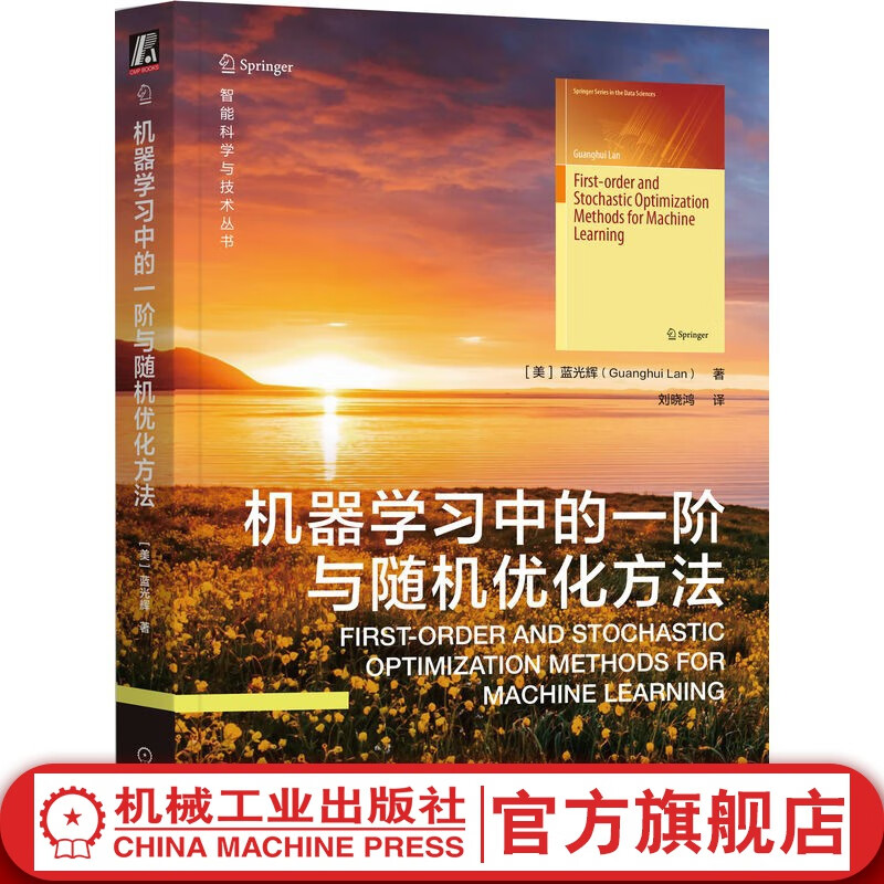 官网现货 机器学习中的一阶与随机优化方法 蓝光辉 智能科学与技术丛书 人工智能理论机器学习深度学习技术书籍