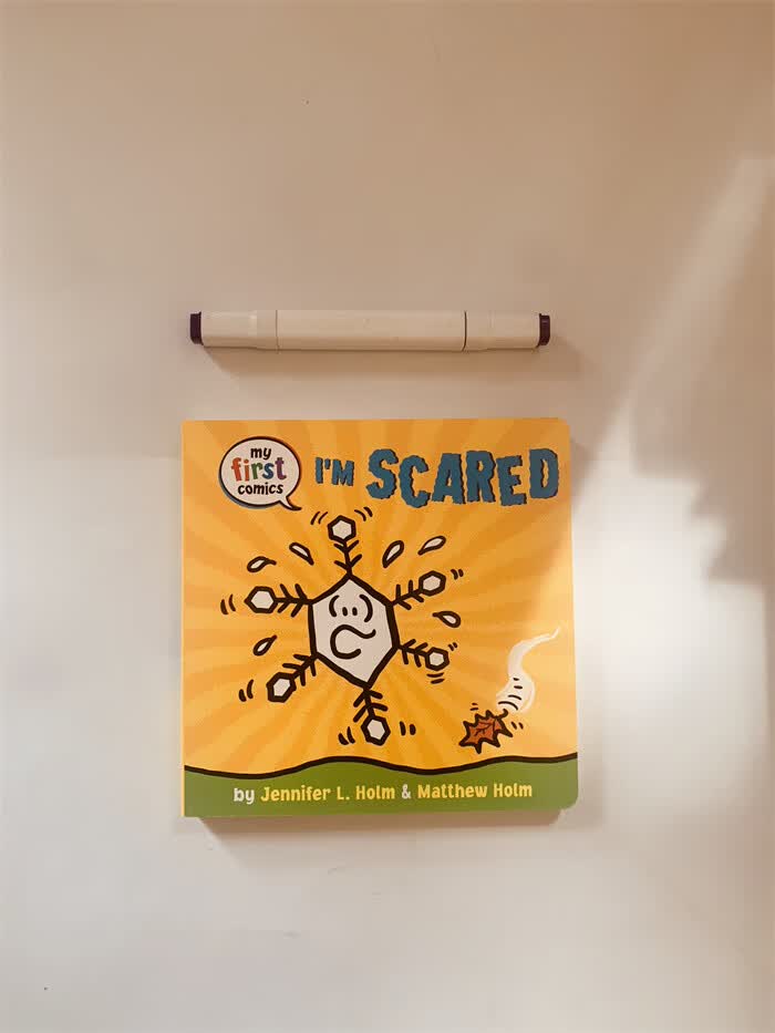 原版英文绘本I'm Scared (My First Comics) 我很害怕，纸板子