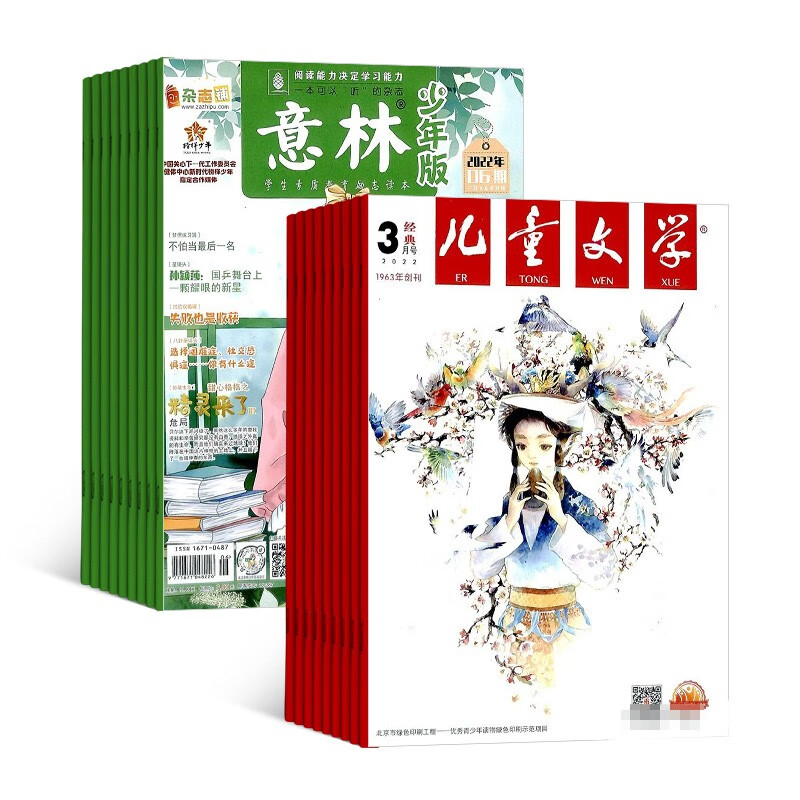 【【杂志预计十月发货】意林少年版+儿童文学少年版杂志组合订阅 2023年十月起订 1年组合共36期 杂志铺（先发“杂志订阅清单”）