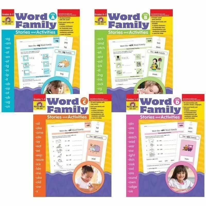 英语练习册 Word Family Stories and Activities 单词家族小故事 Level A
