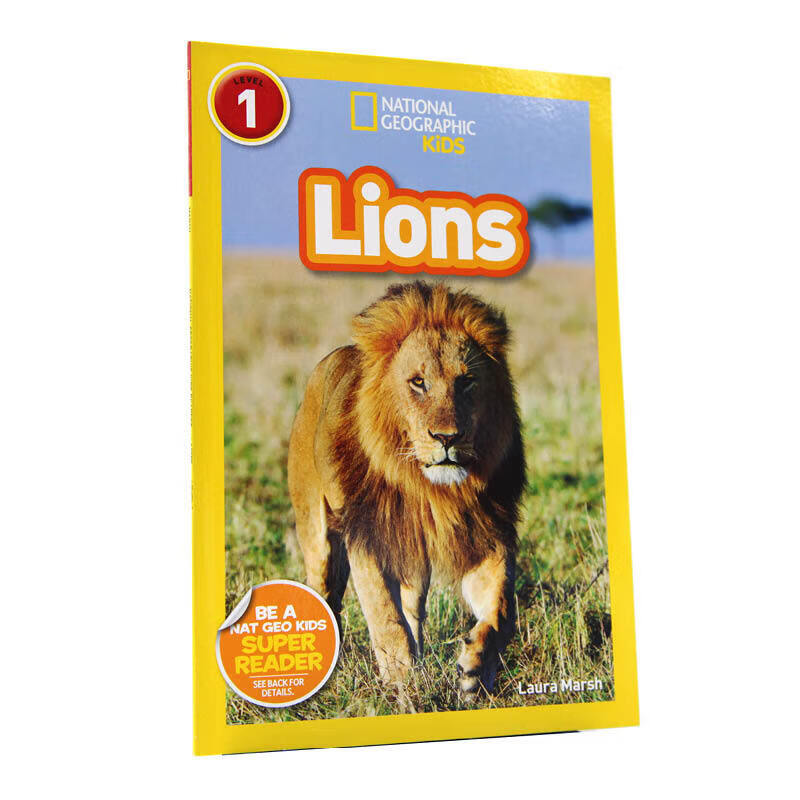 进口英文原版National Geographic Kids: Lions国家地理分级阅读：狮子