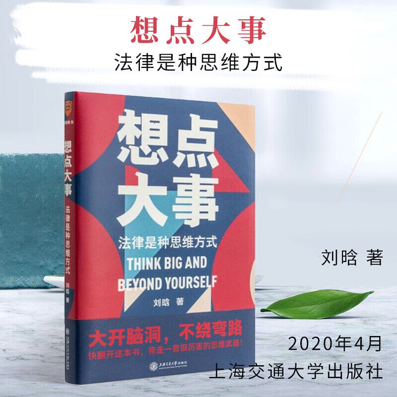 现货 想点大事 法律是种思维方式 刘晗著 人人都该掌握的法律思维 法律基础 法律常识 法律常识全知道