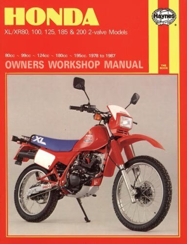 Honda XL/XR 80, 100, 125, 185 & 200 2-valve Models (78 - 87) Haynes Repair Manual