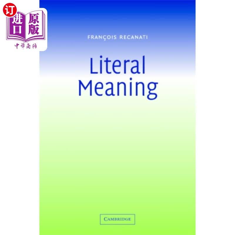 海外直订Literal Meaning 字面意思