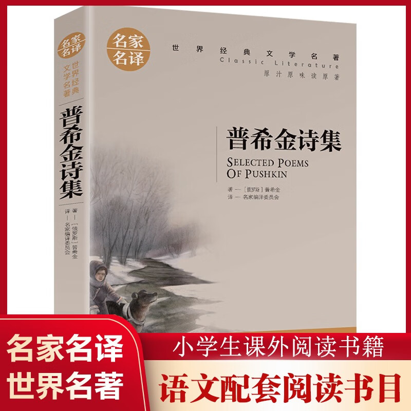 小学生现代诗歌繁星春水冰心艾青泰戈尔诗选徐志摩诗歌全集儿童文学散文读本诗集精选小学四年级下册阅读课外 普希金诗集