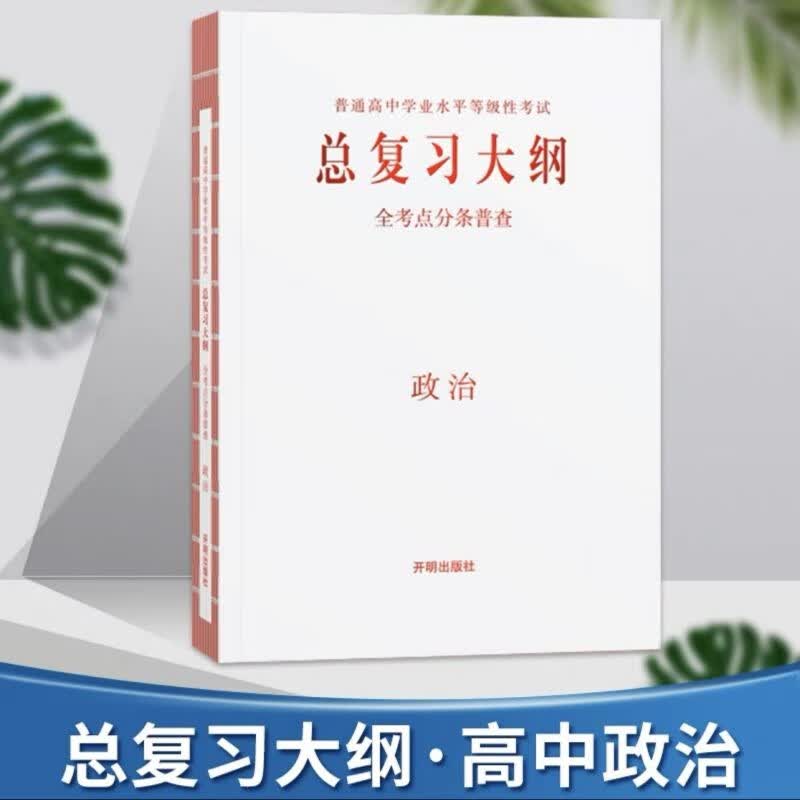 2024新版总复习大纲古诗文练记查全考点分条普查语文数学英语物理化学生物政治历史地理新高考版本 政治【新高考版本】