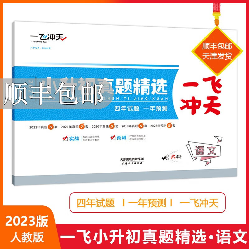 2023春一飞冲天小升初真题精选语文测试卷全套小升初必刷题各区真题小学生六年级下册毕业总复习冲刺试卷同步思维强化训练辅导试卷 【2023】小升初真题精选 语文（天津专用）