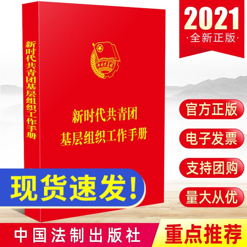包邮新时代共青团基层组织工作手册 共青团章程团章共青团基层团干部培训用书团员发展管理书籍