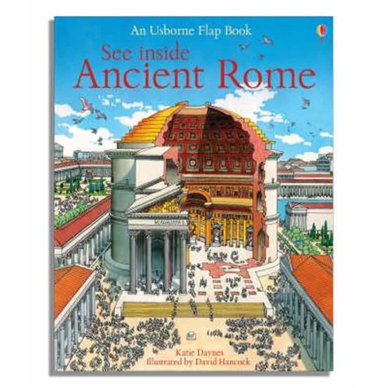 Usborne看里面系列 古罗马 See Inside Ancient Rome 英文原版 科普立体