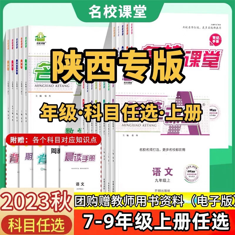 2023秋新版陕西专版名校课堂七八九年级上册语文数学英语人教北师 化学（人教版RJ）陕西专版 九年级上