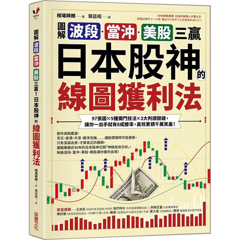 【图解】波段、当冲、美股三赢！日本股神的线图获利法 港台原版图书籍台版繁体中文 相场师朗 采实文化 投资理财