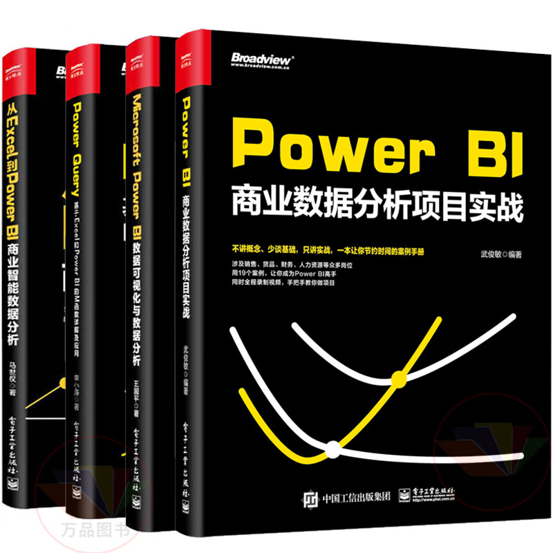 P【组套4本】基于Excel 和 Power BI的M函数详解及应用 +从Excel到PowerBI+数据可视化PowerB
