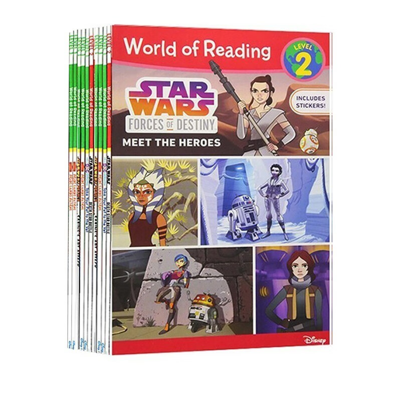 8册 星球大战分级读物 Star Wars World of Reading L1+L2 英文原版儿童分级阅读图画书 Disney 迪士尼幼儿英语启蒙经典绘本
