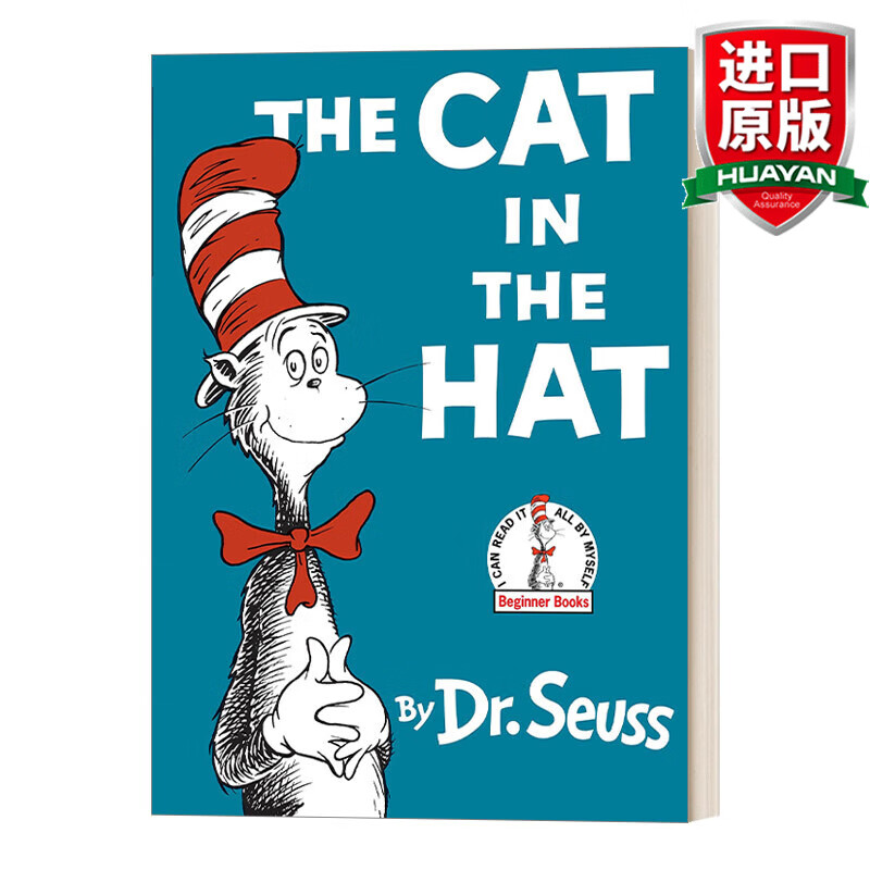 The Cat in the Hat 英文原版 戴帽子的猫 苏斯博士绘本 Dr.Seuss 廖彩杏书单 精装 英文版 进口英语原版书籍