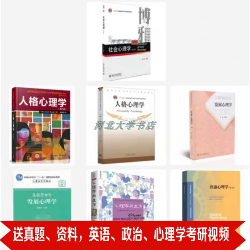 华中师范大学347应用心理学考研教材图书 人格心理学 郭永玉7本
