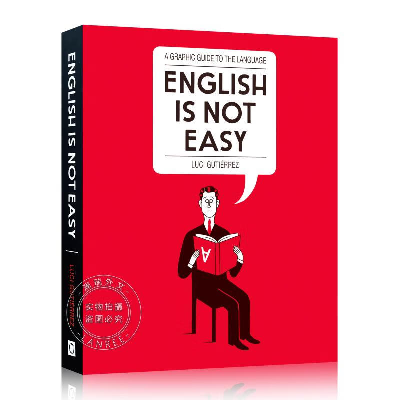 现货 英文给它有点难我靠画画搞定它 英版 English Is Not Easy: A Vis...