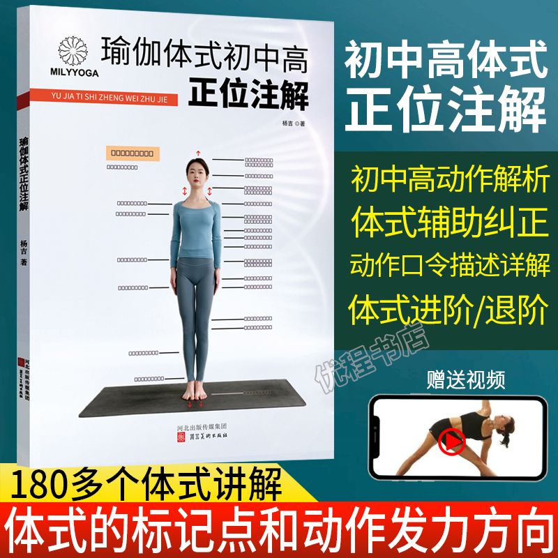 瑜伽初中高正位注解体式口令发力标注点进阶退阶辅助纠正书籍教材