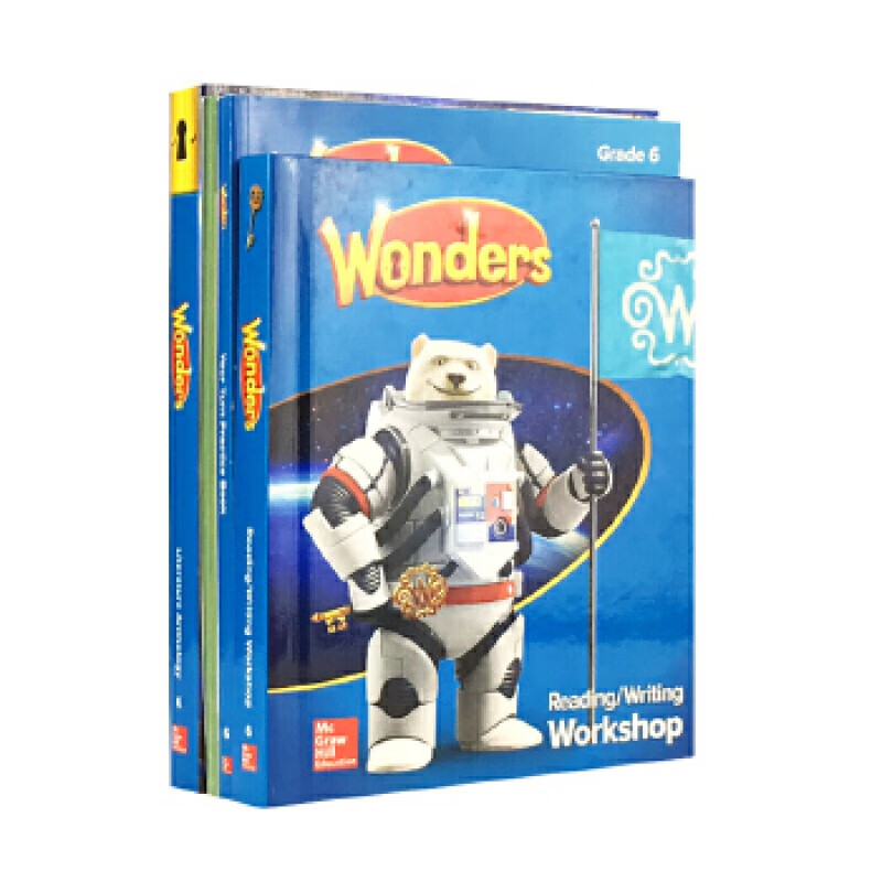 2017版 美国加州六年级教材 套装（4本） Reading Wonders Grade 6