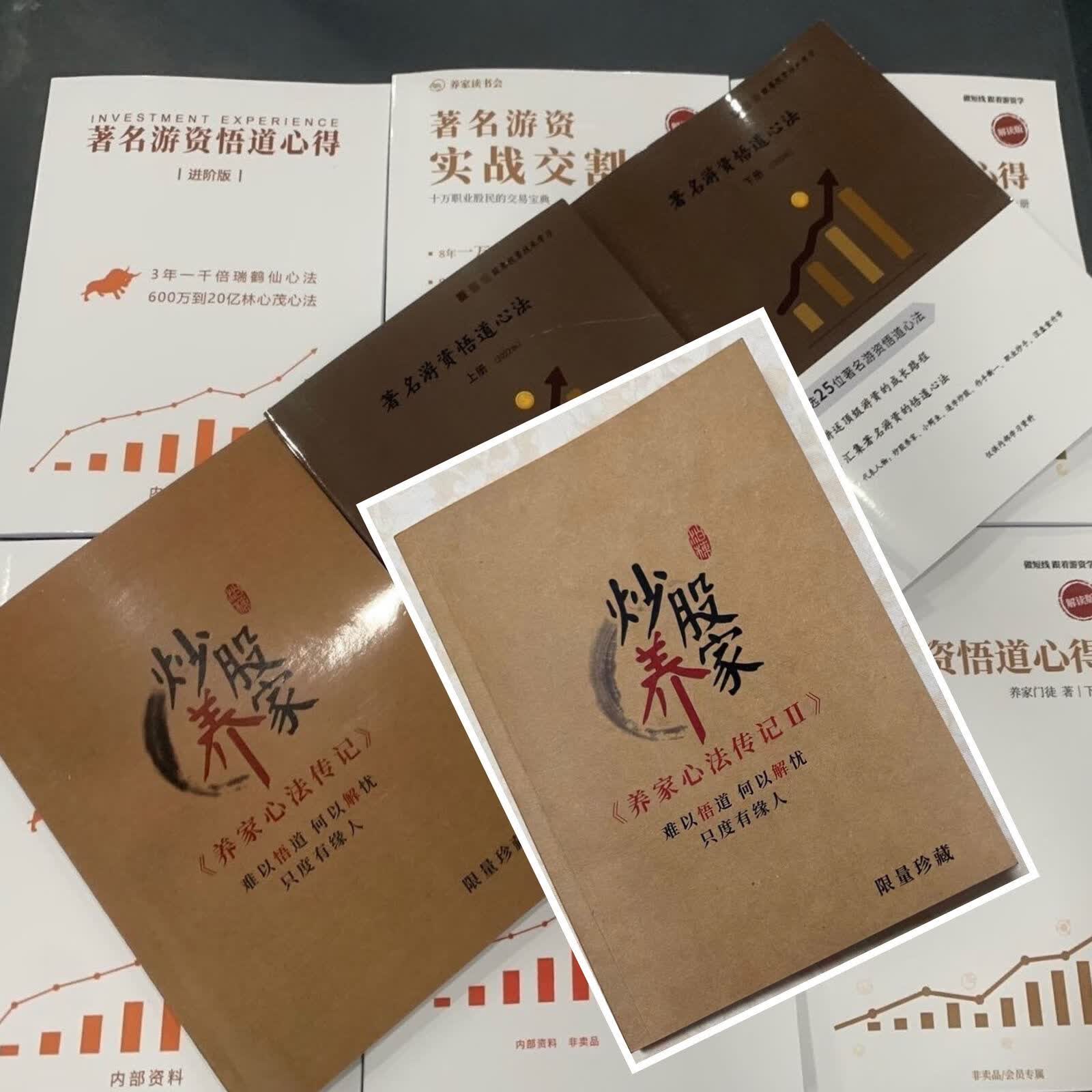 全套10本炒股养家心法传记25位 23位游资悟道心得 实战交割单 以上全套10本