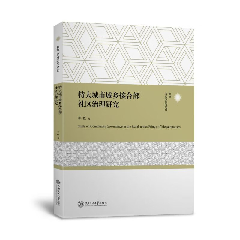 特大城市城乡接合部社区治理研究9787313254351