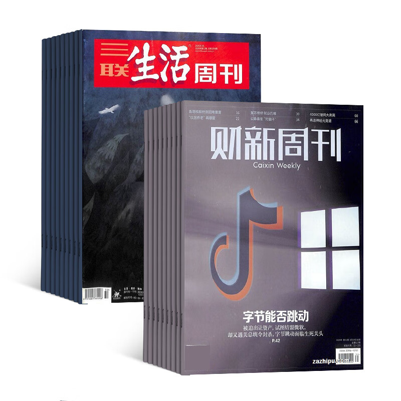 期期包邮 三联生活周刊+财新周刊组合全年订阅 2023年10月起订阅 杂志铺