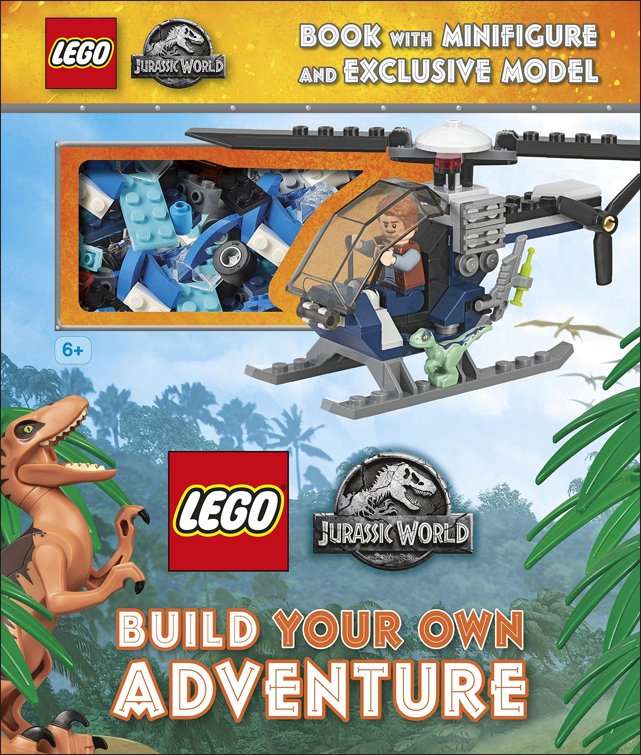 英文原版 乐高侏罗纪公园 Lego Jurassic Park Adventure DK出版 英语学习物理启蒙STEM 辅导用书儿童创意益智玩具书籍