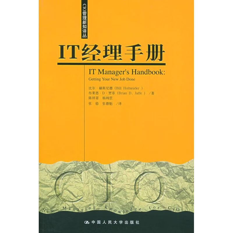IT经理手册/CIO管理新知译丛