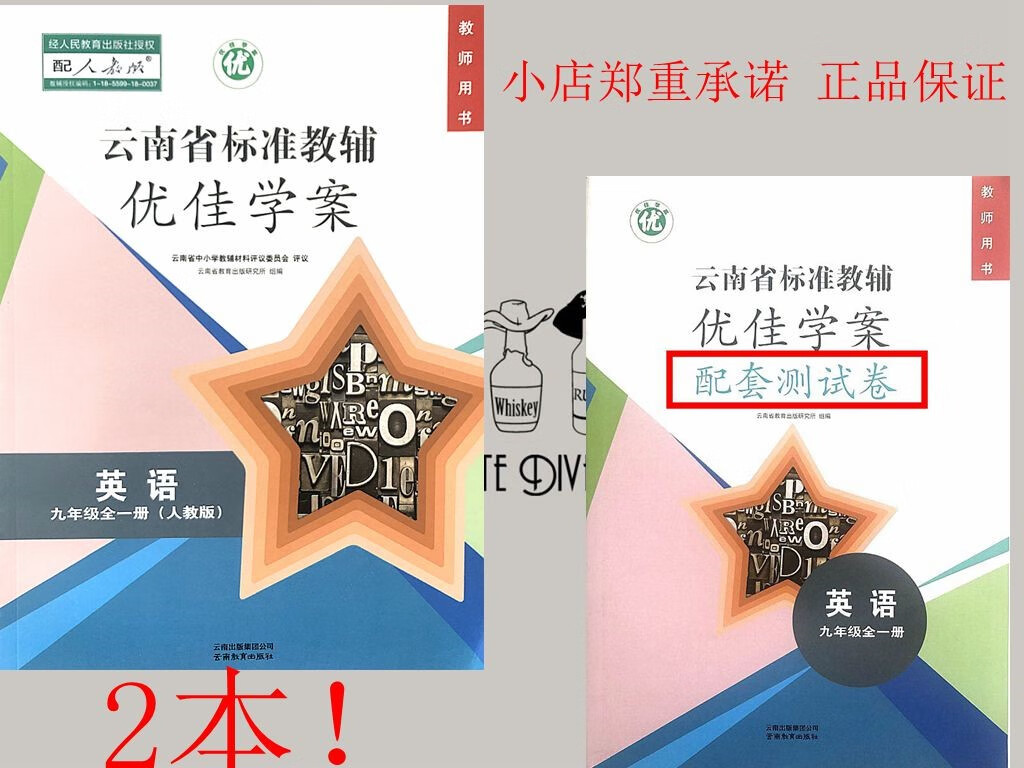 2本！教师用书！ 英语 九年级全一册  优佳学案+配套试卷