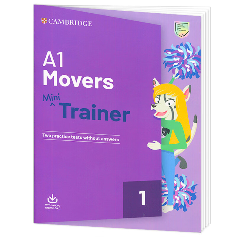 2022新版剑桥少儿英语考试真题一二三级 starters movers flyers Movers级模拟试卷