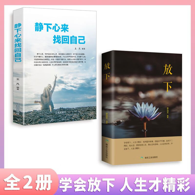 【盛景优选】放下书籍+静下心来找回自己 学会放下人生才精彩 放下+静下心来【共2册】 【书籍假一罚十】