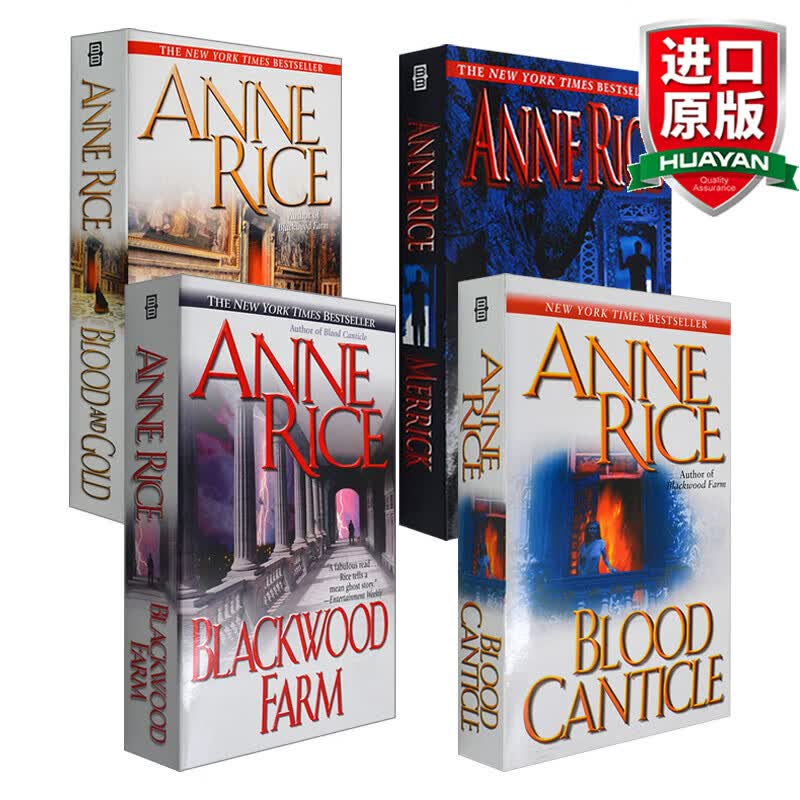 The Vampire Chronicles 英文原版 吸血鬼编年史7-10册 安妮赖斯 Anne Rice 英文版 进口英语原版书籍