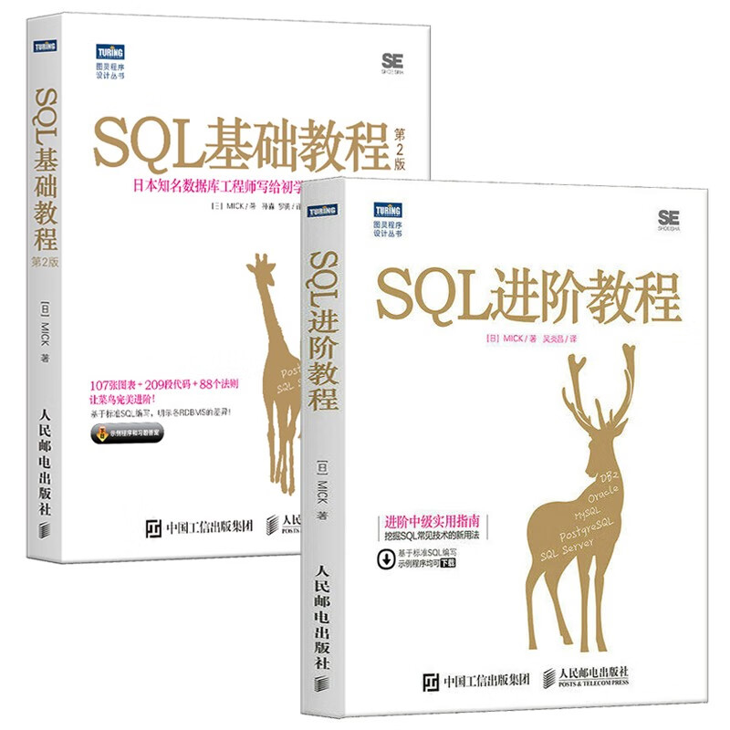 共2册 SQL基础教程 第2版+SQL进阶教程 sql语言数据库教程 计算机网络 数据库技术书籍