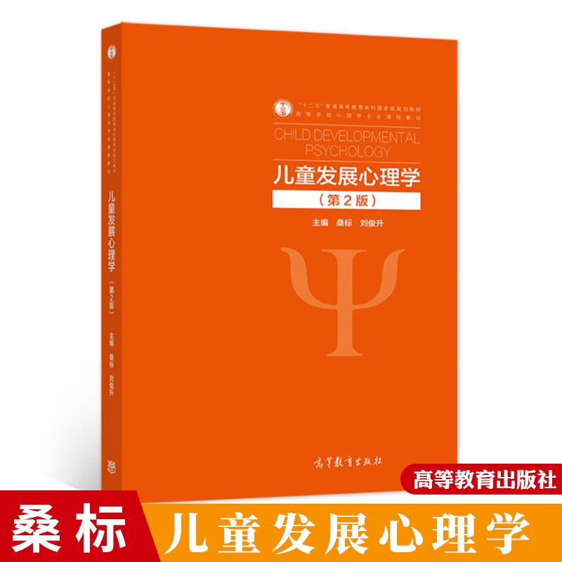 儿童发展心理学 第二版 桑标主编 高等学校心理学教育学专业课程教材 高等教育出版社