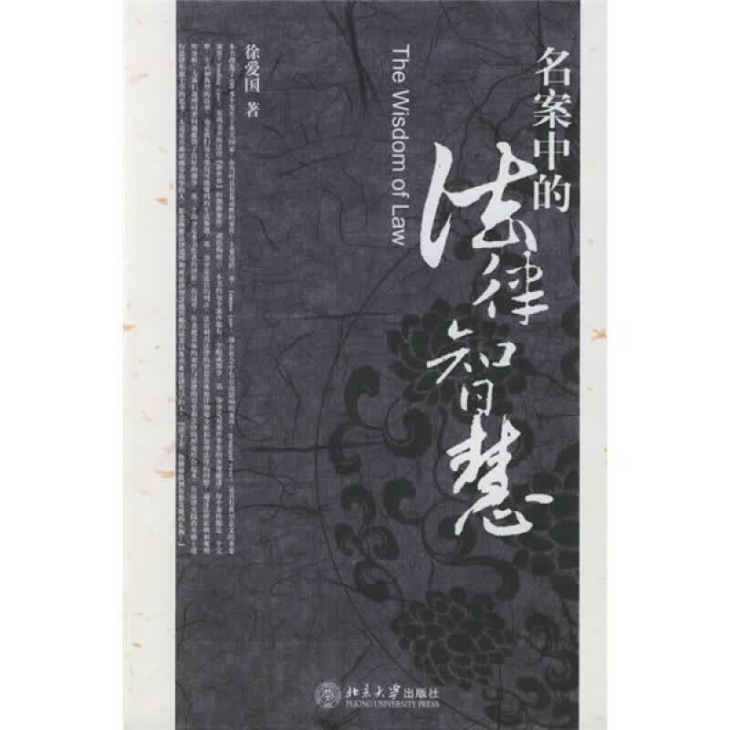 名案中的法律智慧【好书】