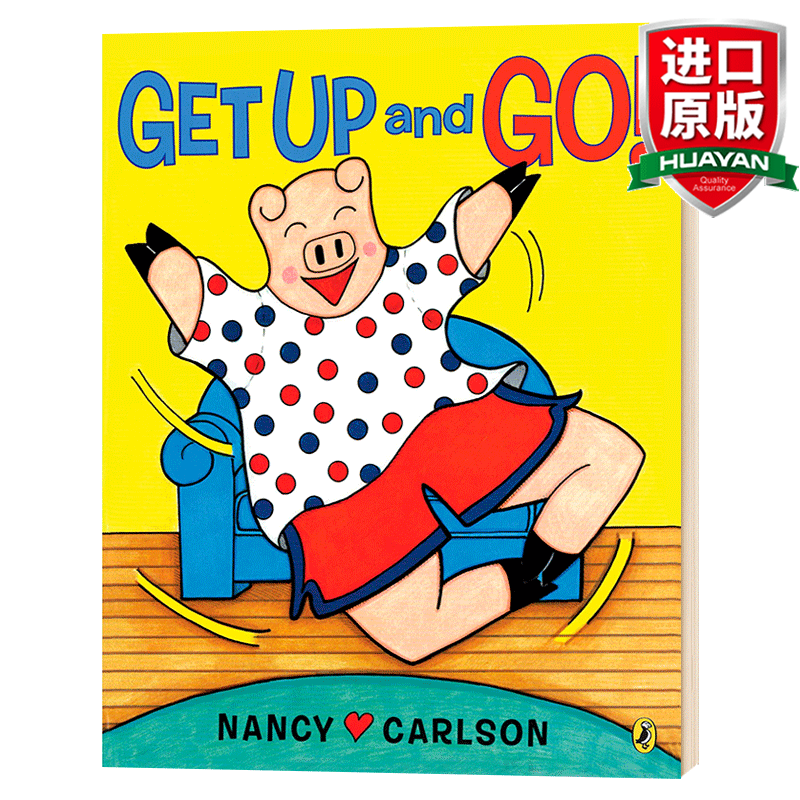 英文原版绘本 大家一起来锻炼 Get Up and Go! 3-5岁亲子阅读故事书 全英文版
