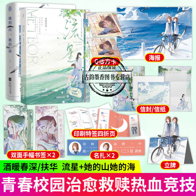 她的山她的海+流星 酒暖春深畅销书我亲爱的法医小姐系列 原名金牌归你你归我 花火青春双向救赎治愈系校园故事双女主小说s