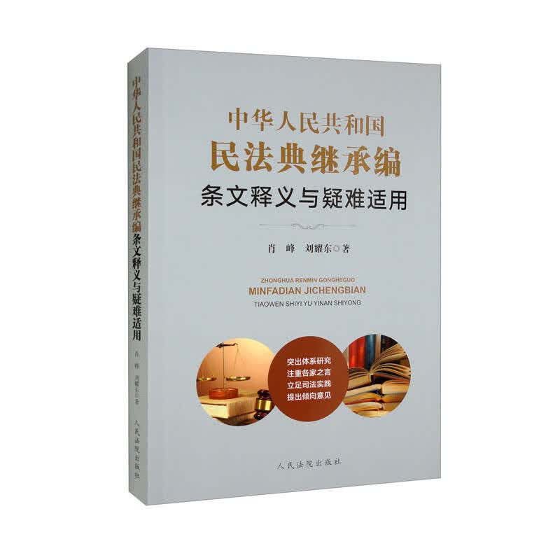 中华人民共和国民法典继承编条文释义与疑难适用