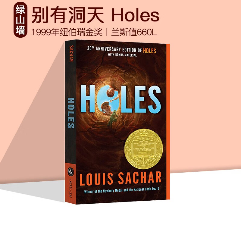 Holes 别有洞天 寻宝小子 1999年纽伯瑞金奖英文原版小说 Louis Sachar路易斯萨奇尔 电影同名读物 青少年儿童文学获奖图书 预售Holes 别有洞天 660L