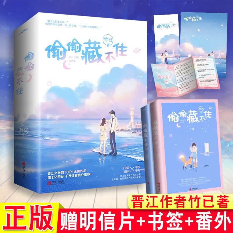 偷偷藏不住实体书全2册竹已 小说 青春文学都市言情小说书 校园言情小说女 全世界