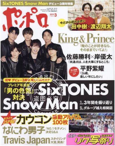 现货 进口日文 杂志 ポポロ 2023年 03 月号