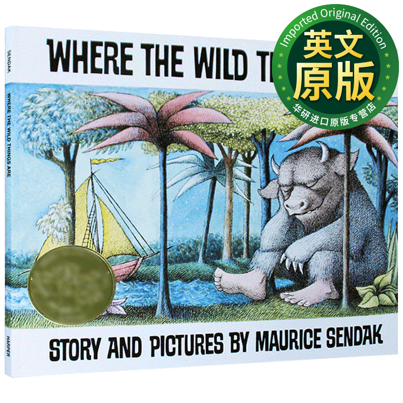 野兽出没的地方 英文原版绘本 Where the Wild Things Are 凯迪克大奖 英文版 吴敏兰书单 Sendak, Maurice