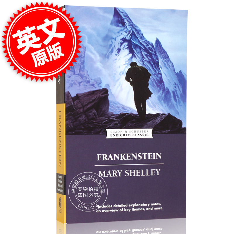 预售 科学怪人 英文原版 小说  Frankenstein 玛丽·雪莱 弗兰克斯坦 经典读物