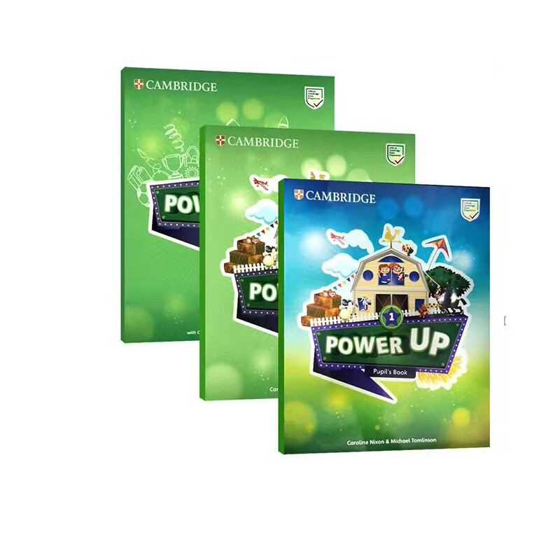 剑桥少儿英语预备级Power Up0123456级学生套装 powerup英语教材 1级别 (主课本+练习册+活动手册