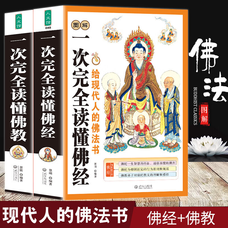 全2册图解一次完全读懂佛教+佛经学佛经佛学佛教入门基础知识金刚经心经坛经楞严经学禅宗论无量寿经法 无量寿经法