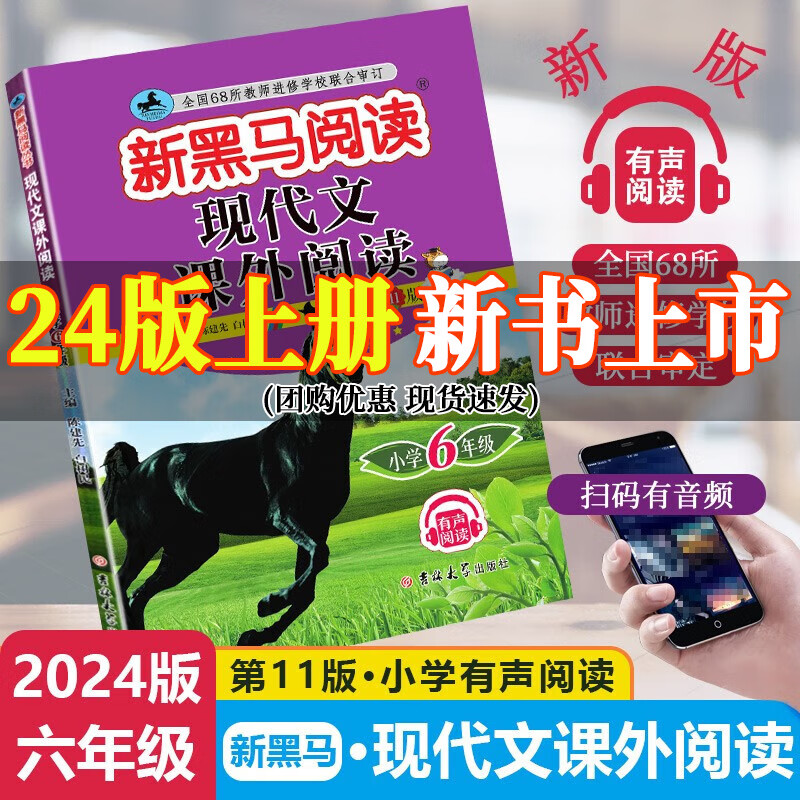 2024新黑马阅读现代文课外阅读六年级人教版课外阅读理解训练强化专项训练语文新阶梯阅读小学6年级上下册语文课本同步练习作文