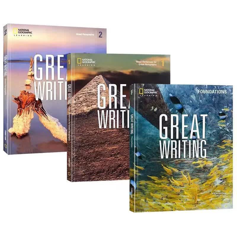 美国国家大第五版Great Writing 全6册 初学 F级+1级+2级（共三本）