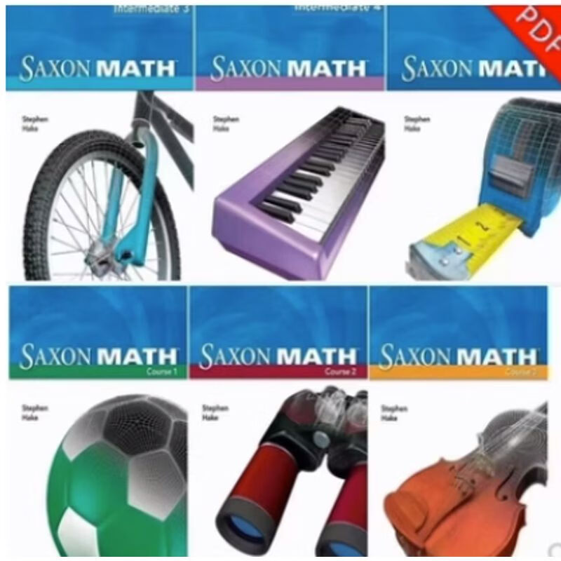 Saxon math course 1 2 3 Intermediate 3 4 5 电子整套