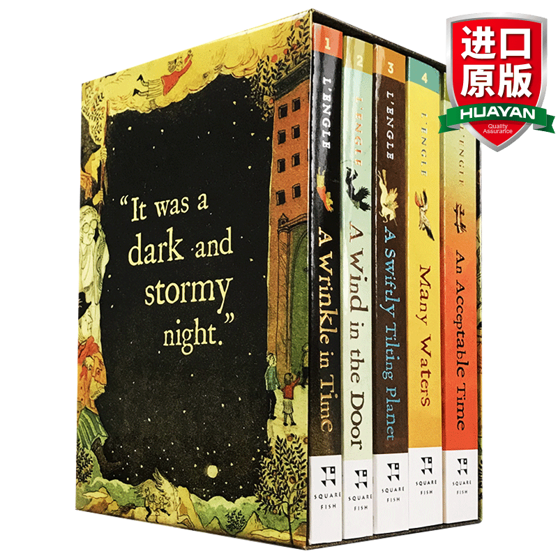 英文原版 梅格时空大冒险全5册套装 时间的皱折 皱纹 褶皱 The Wrinkle in Time 全英文版